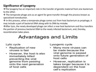 Lytic&lysogenic cycle | PPTX