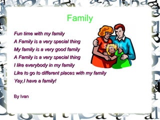 Family Acrostic Poem