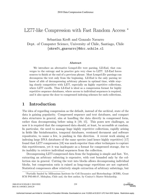 LZ77-Like-Compression-with-Fast-Random-Access.pdf | Databases | Computer Software and Applications