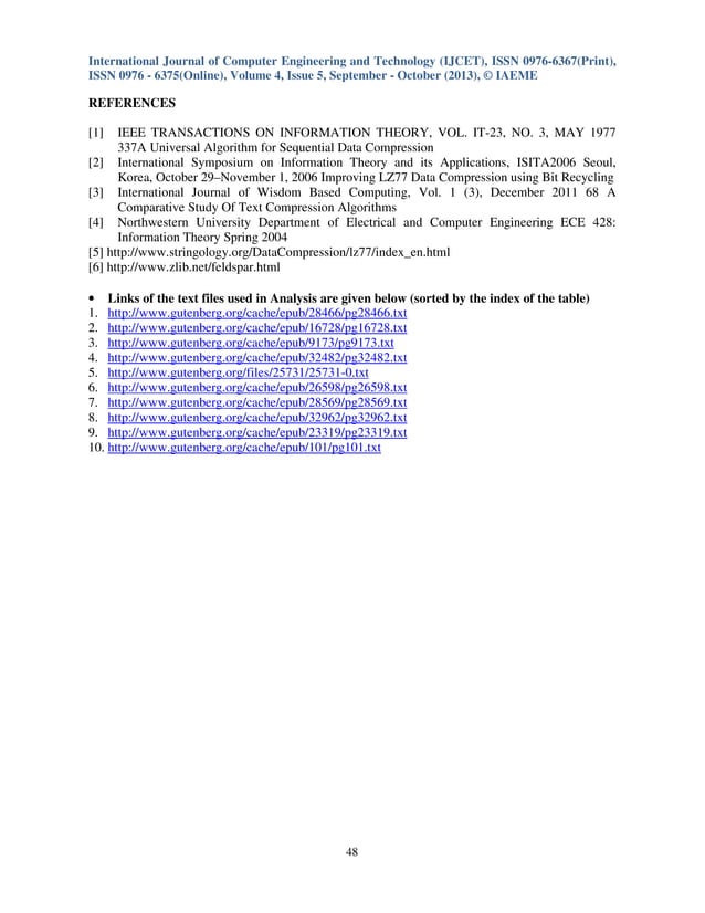 Optimization Of Lz77 Data Compression Algorithm Pdf