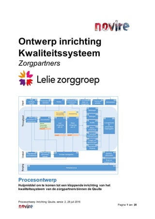 Ontwerp inrichting Kwaliteitssysteem | Zorgpartners | PDF