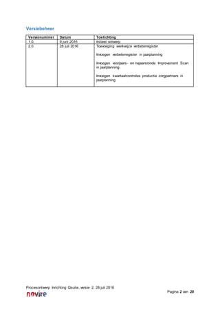 Ontwerp inrichting Kwaliteitssysteem | Zorgpartners | PDF