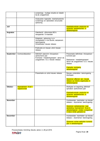 Ontwerp inrichting Kwaliteitssysteem | Zorgpartners | PDF