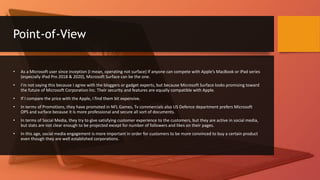 Digital digest 3: Microsoft Surface | PPT