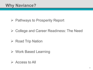 NSI 2014: Pulling it All Together: The Naviance Curriculum Pilot | PPT