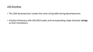 Lzw | PPTX | Programming Languages | Computing