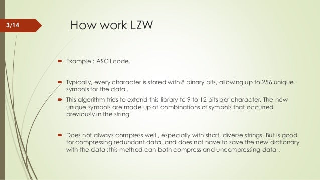 Lzw algorithm