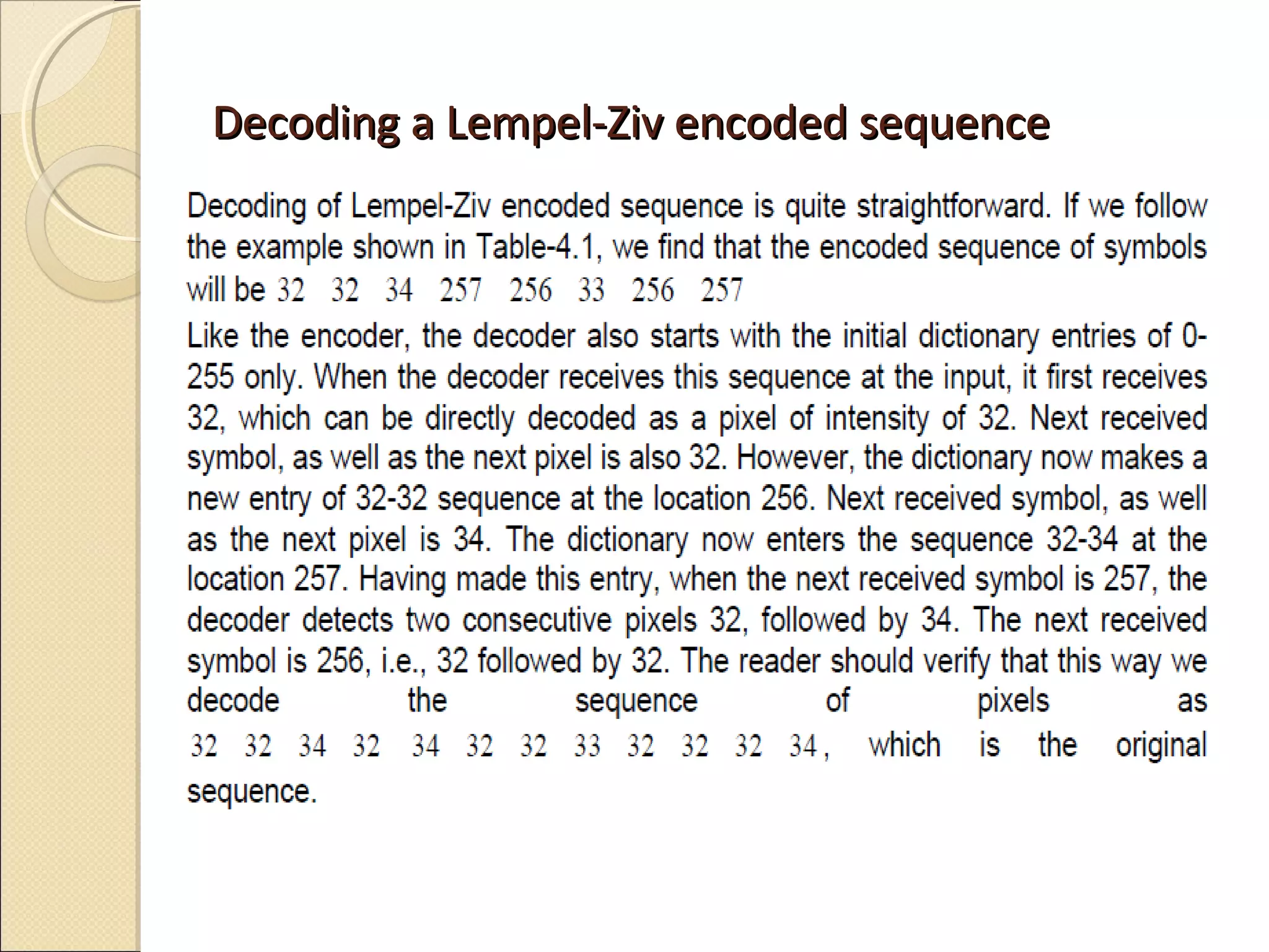 Lzw Coding Technique For Image Compression Ppt 4930