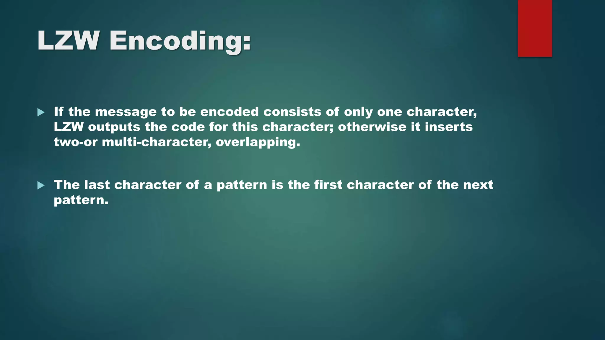 Lzw compression | PPTX