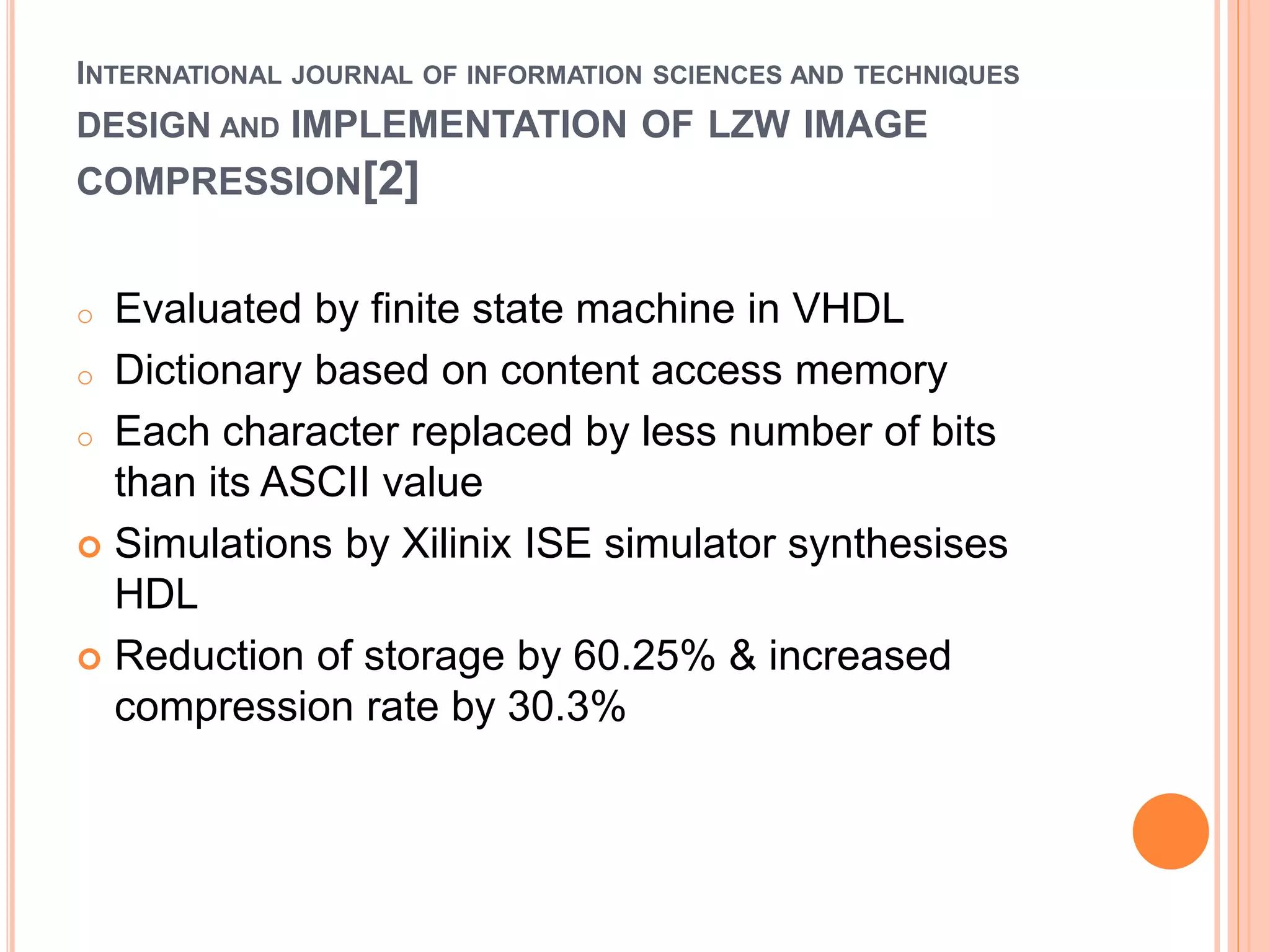 Lzw compression ppt | PPTX | Computing | Technology & Computing