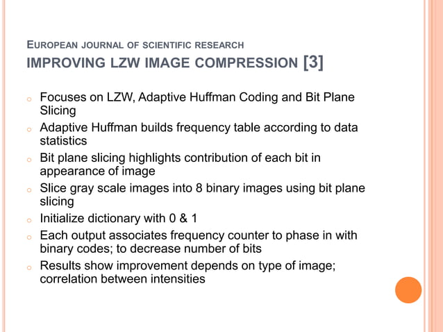 Lzw compression ppt | PPTX | Computing | Technology & Computing