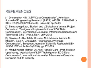 Lzw compression ppt | PPTX
