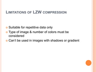Lzw compression ppt | PPTX