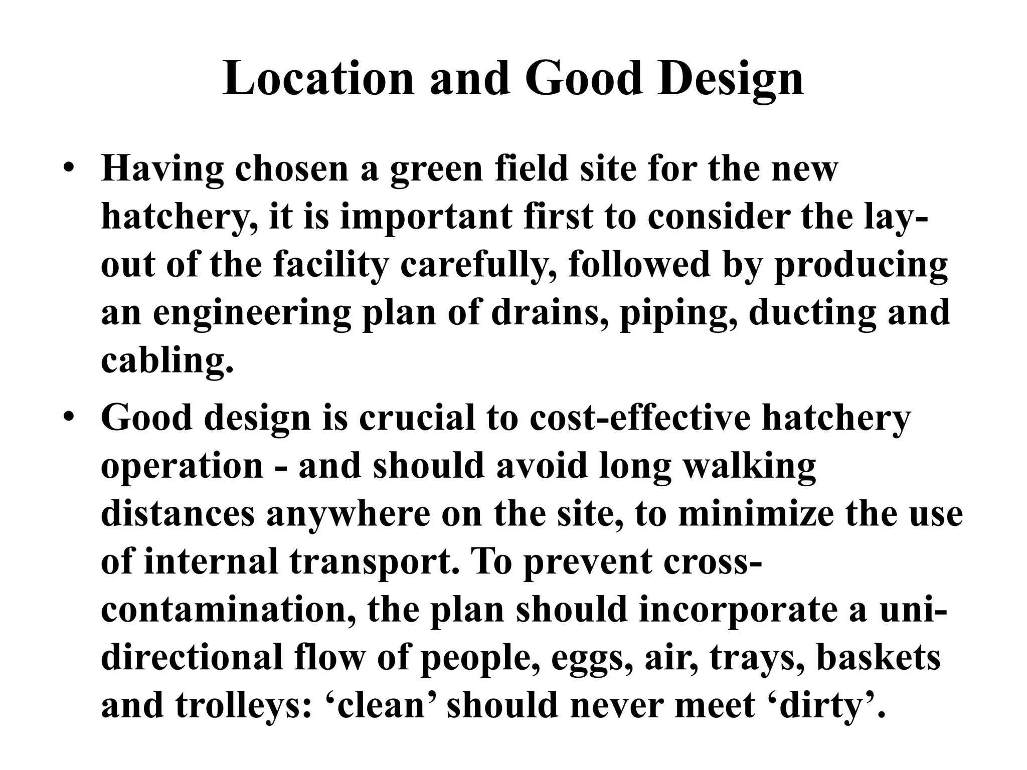 hatchery design | PPTX