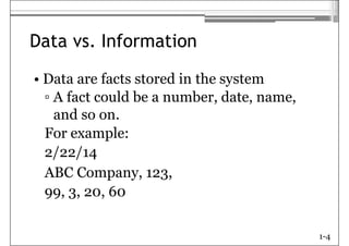 AIS Chapter 01 Overview Accounting Information System | PPTX