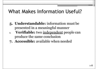 AIS Chapter 01 Overview Accounting Information System | PPTX