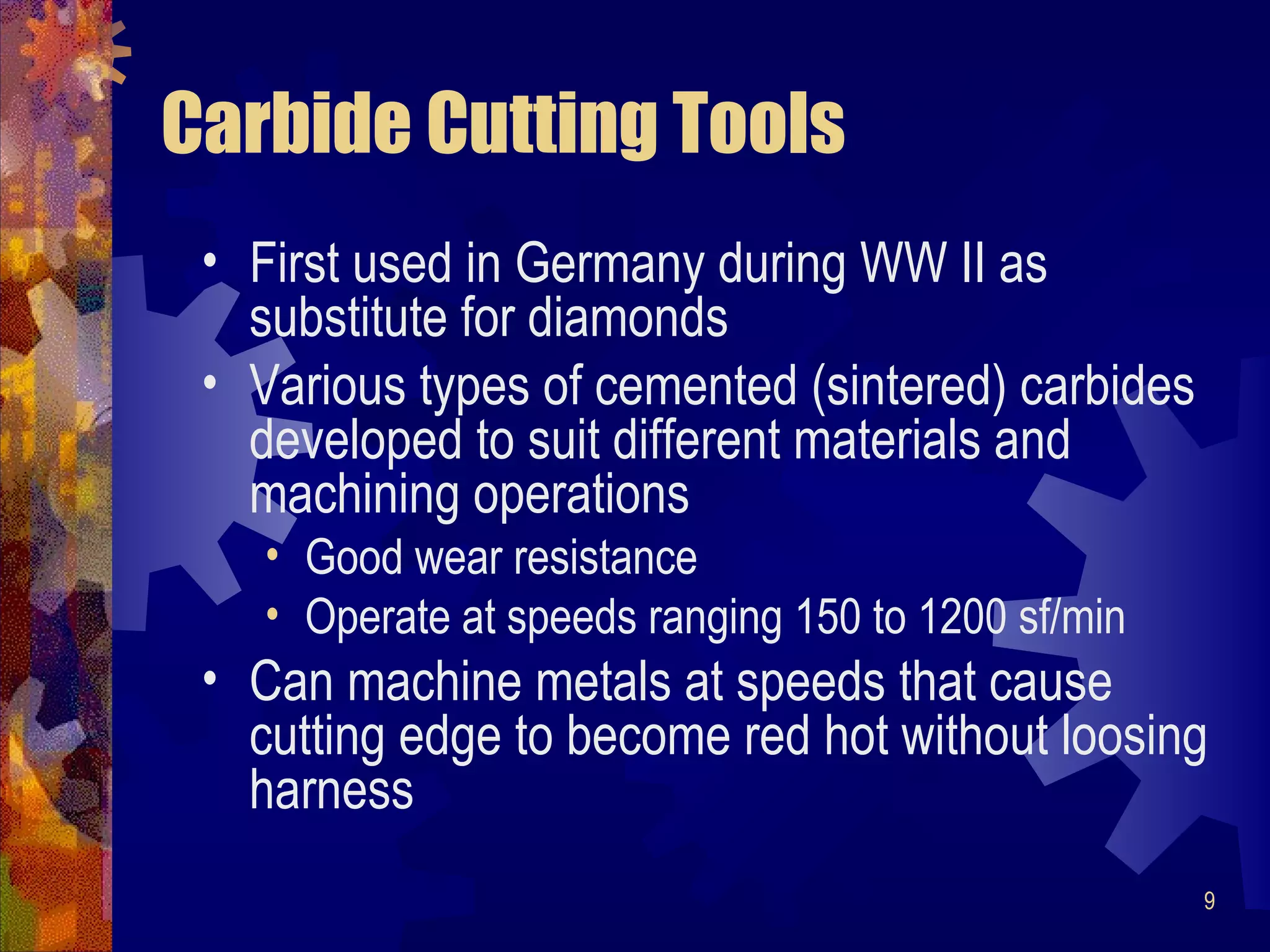 cutting tool materials | PPT