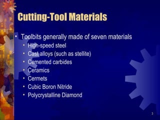 cutting tool materials | PPT