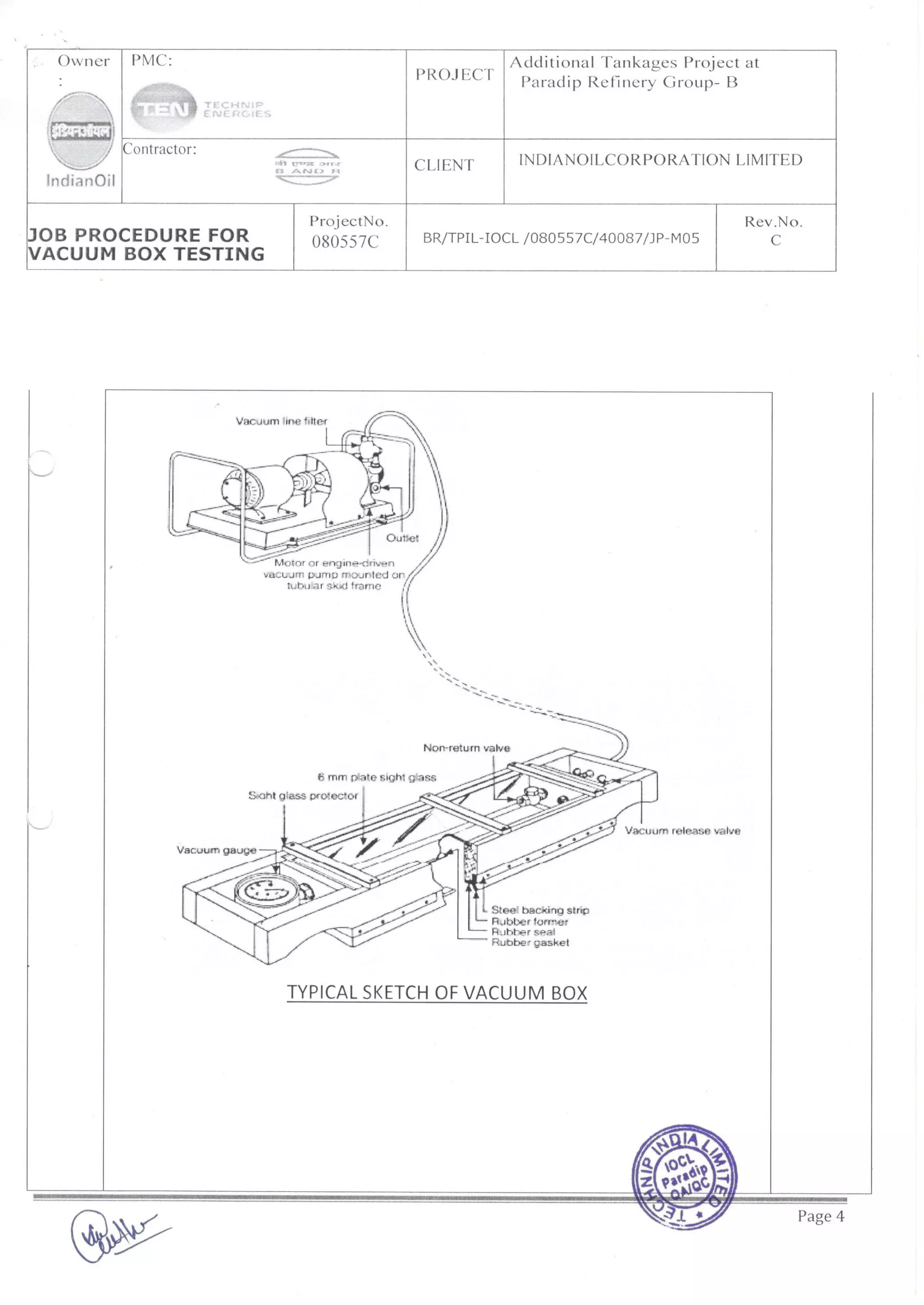 M-05- JOB PROCEDURE FOR VACCUM BOX TESTING.pdf