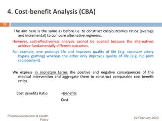 Pharmacoeconomics & health policy | PPT
