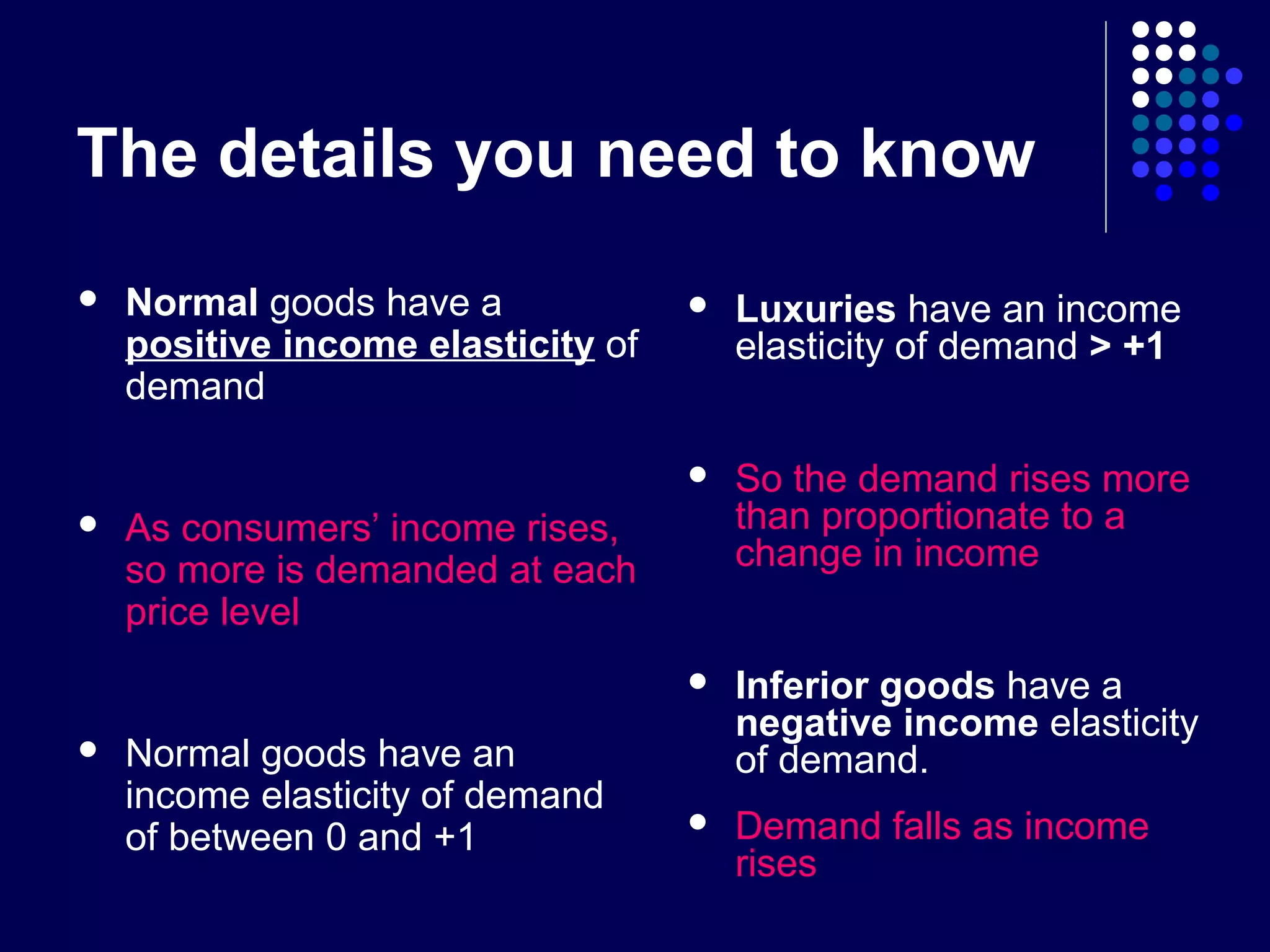 Income elasticity of demand | PPT