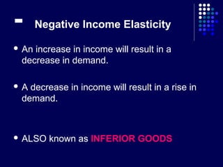 Income elasticity of demand | PPT