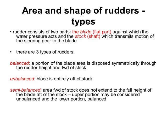 Propeller and Rudder