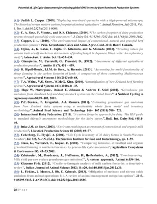 Life cycle assessment (LCA) of Dairy and beef cattles | PDF