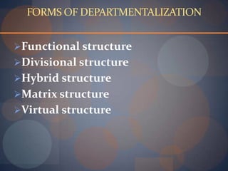 organizational structures | PPTX
