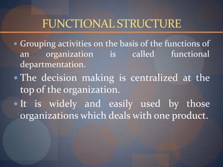 organizational structures | PPTX