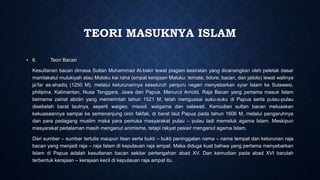 Sejarah Kerajaan Islam di Papua | PPTX