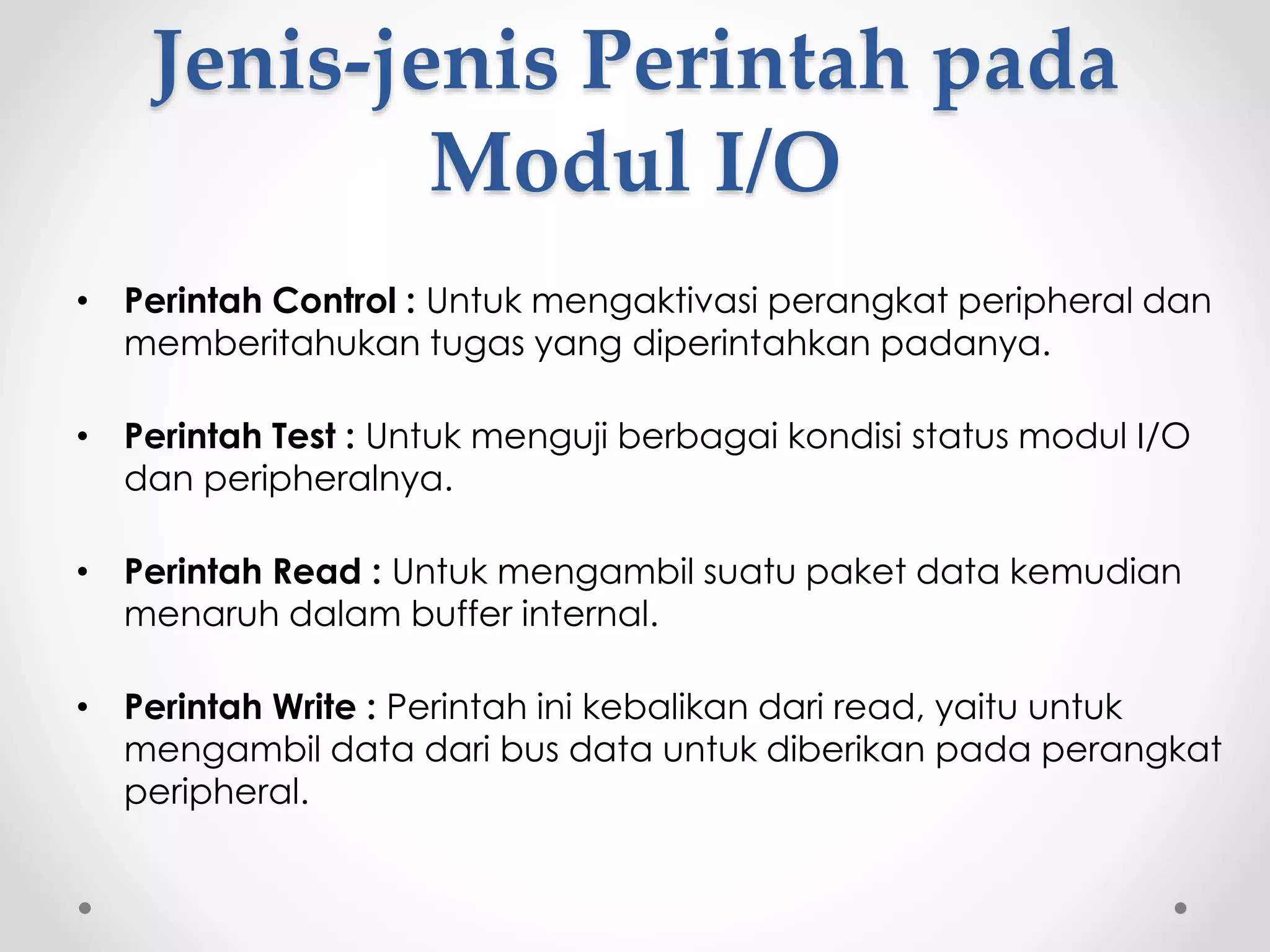 Modul I/O by MRobbyF | PPTX