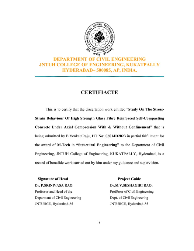 M.tech thesis | PDF | Civil Engineering Industry | Industries