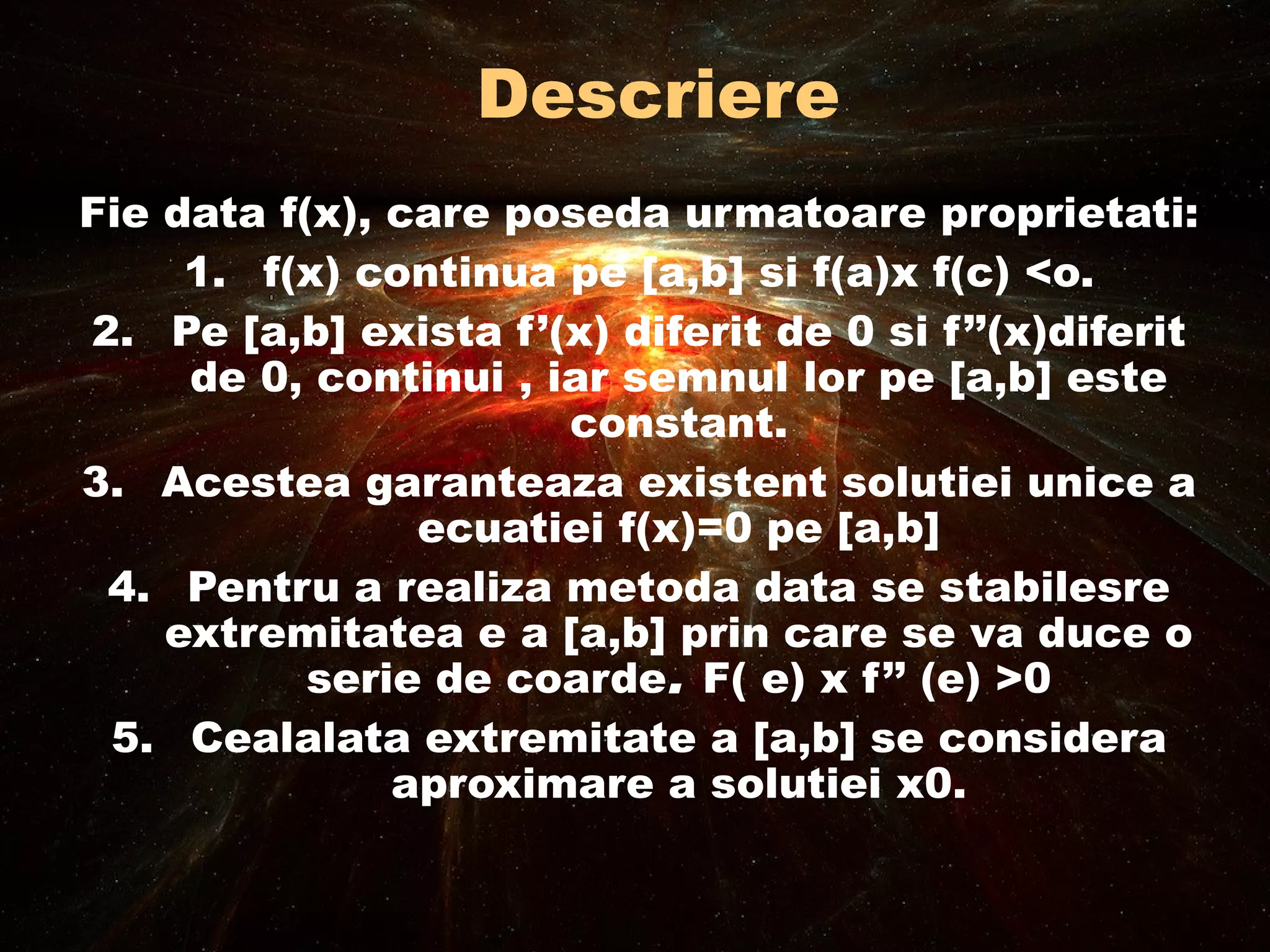 Metoda coardei | PPT
