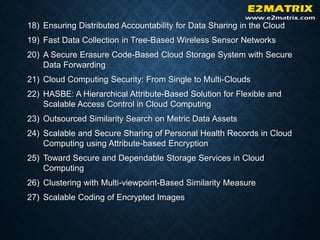 M Tech Projects List | PPTX | Computer Networking | Computing