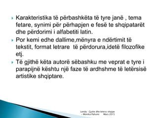 M.p letërsia filobiblike gjon buzuku | PPTX
