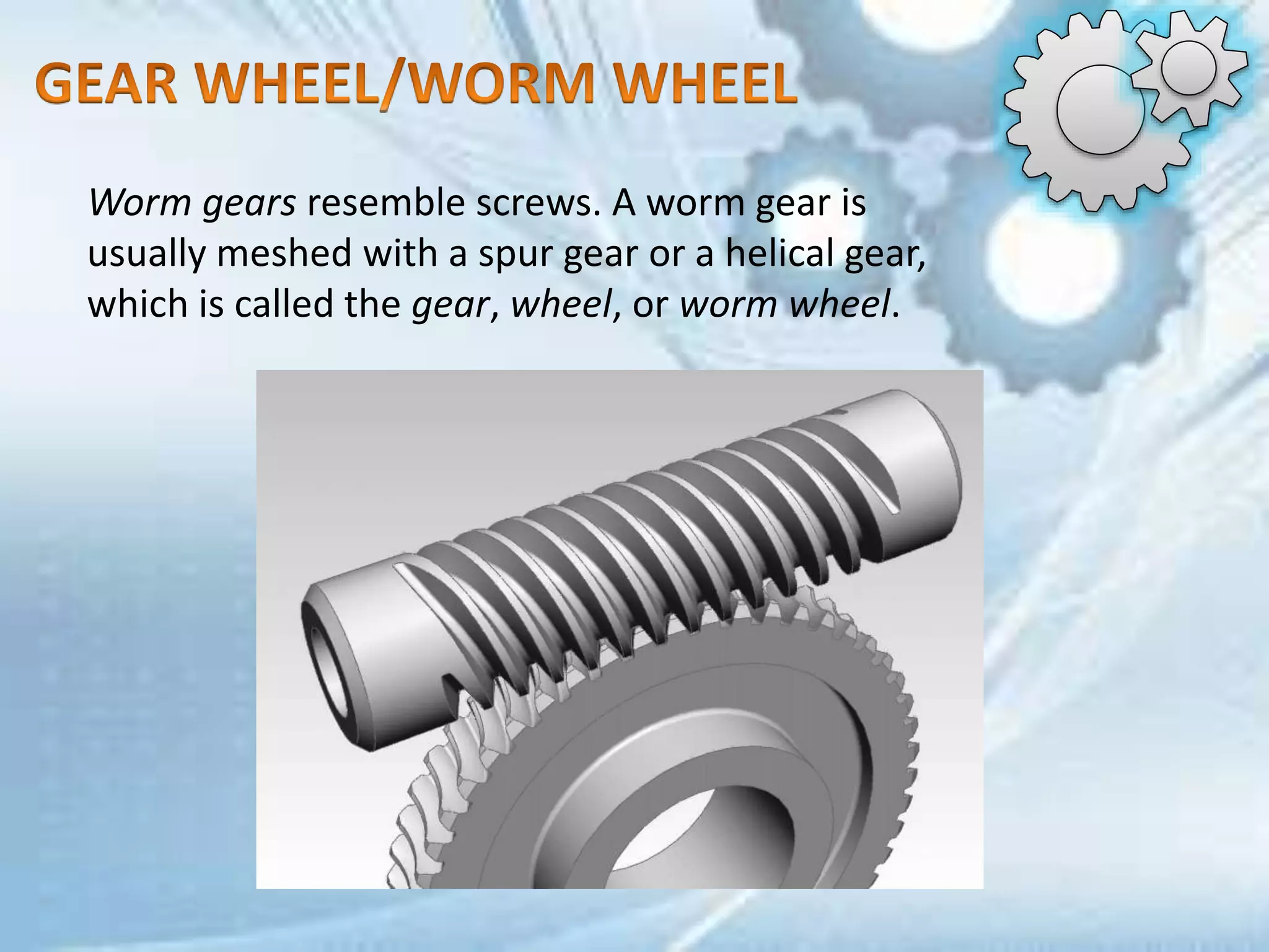 Gears & its types. | PPTX