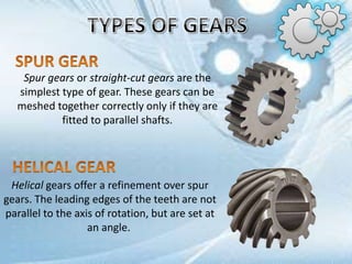 Gears & its types. | PPT