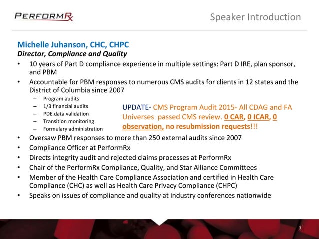 CMS Program Audit Universe Preparation M. Juhanson | PPT