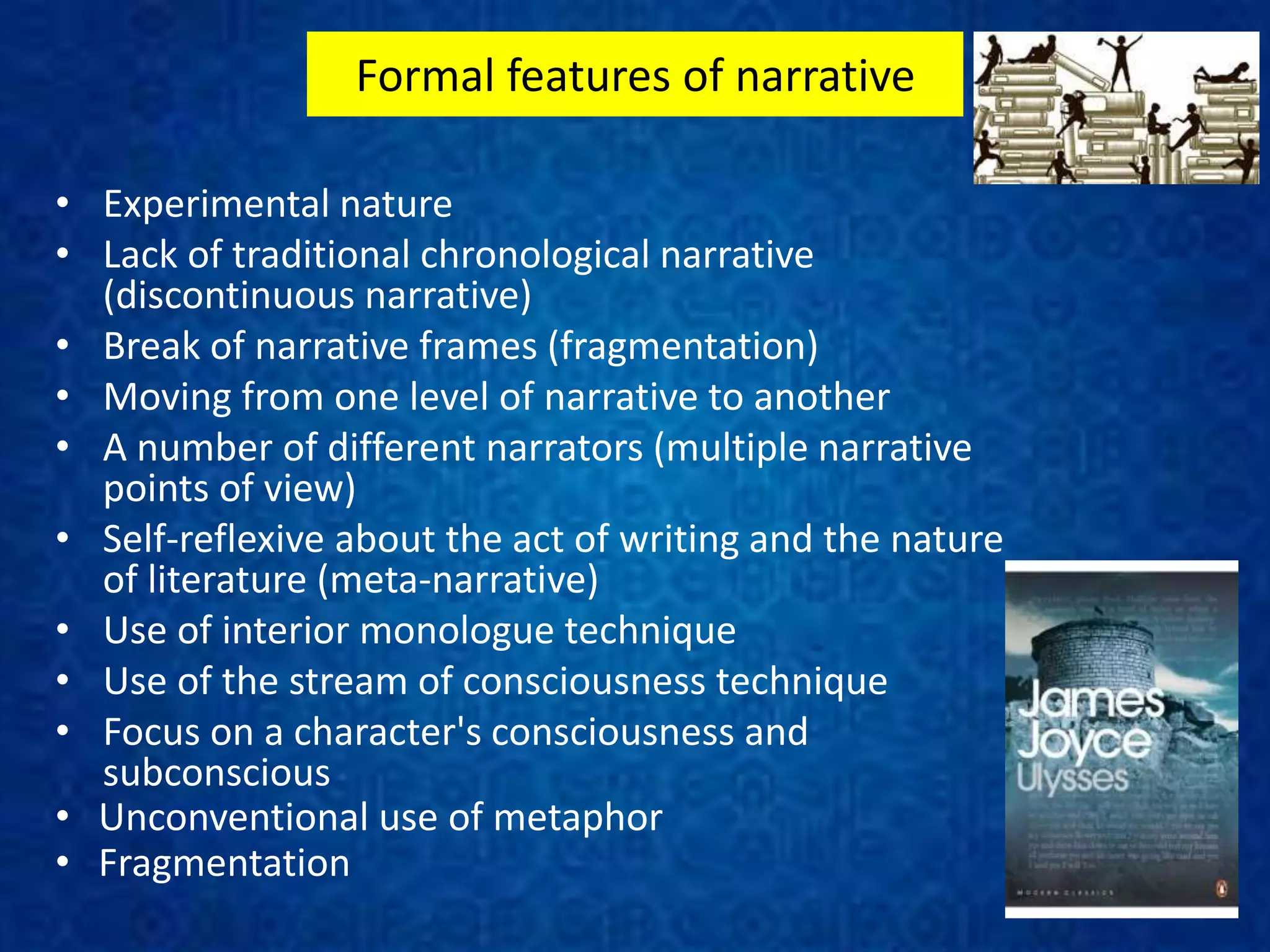 Overview of Modernist Literature- | PPTX