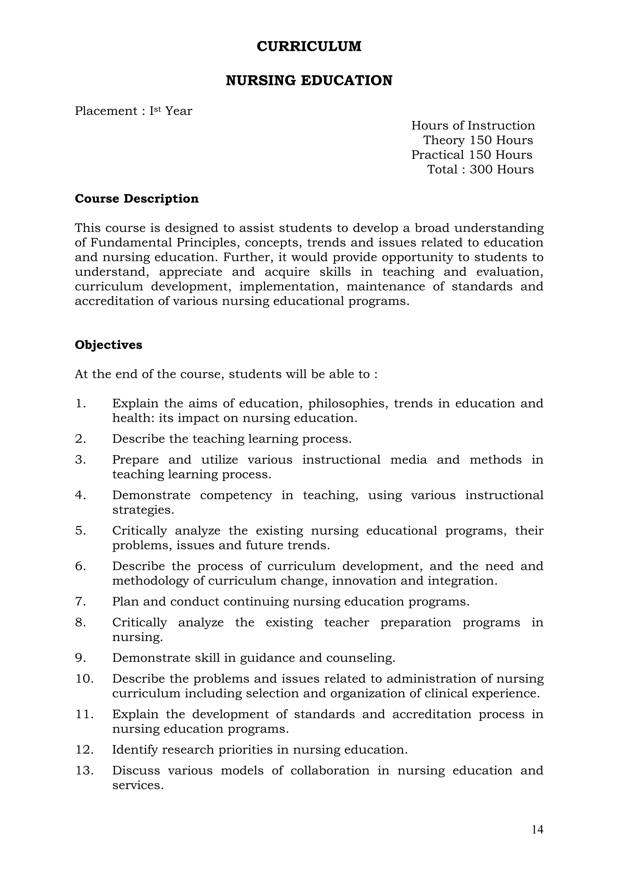 M.sc. nursing-syllabus | PDF