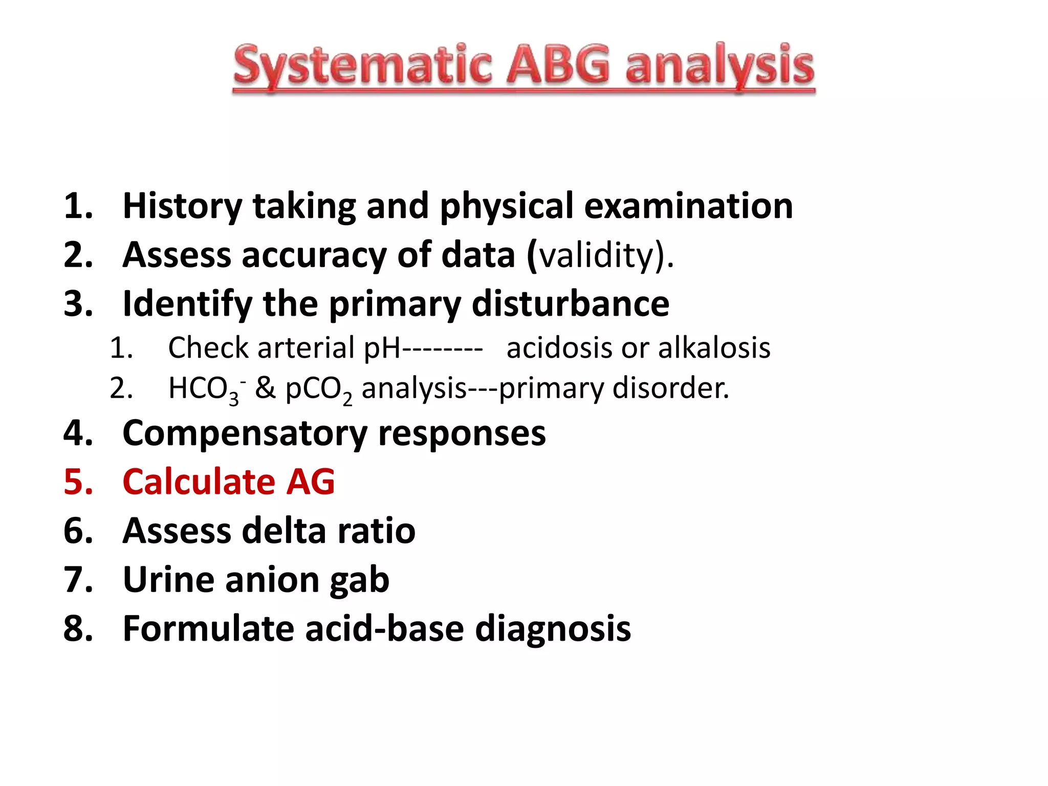 Metabolic acidosis ABG | PPTX