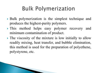 M.f polymerization | PPTX
