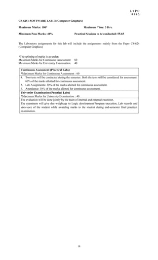 M.tech.(cse) (regular) part i(semester i & ii) | PDF