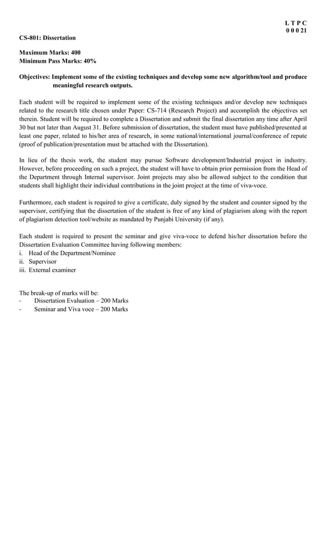 M.tech.(cse)(regular) part ii(semester iii & iv)1 | PDF