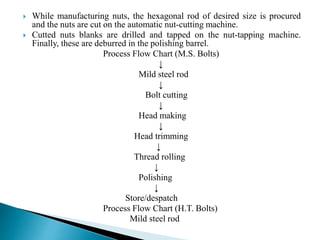 M.s. and high tensile nuts and bolts | PPTX