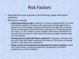 DOWNS SYNDROME (PPT) | PPTX