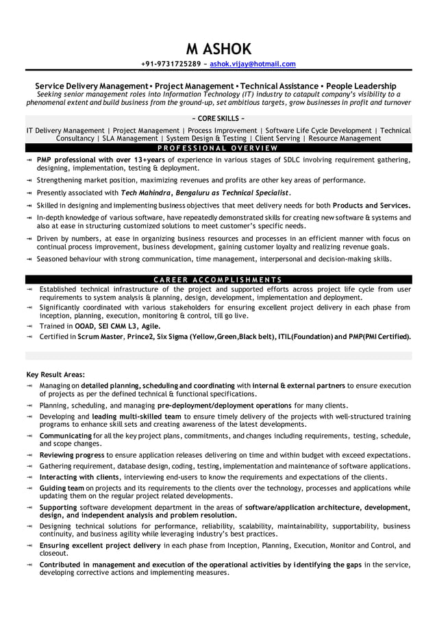 M.Ashok Resume | PDF
