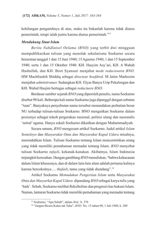 NU, SOEKARNO, DAN STAAT ISLAM WACANA NEGARA ISLAM DALAM BERITA ...