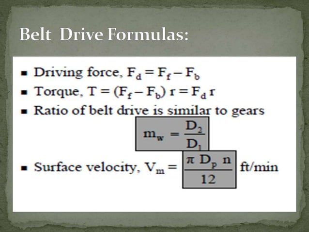 Belt and Rope drives | PPTX